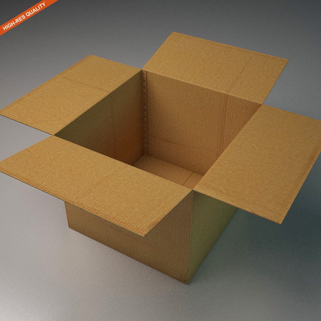 3d Model Cardboard Boxes