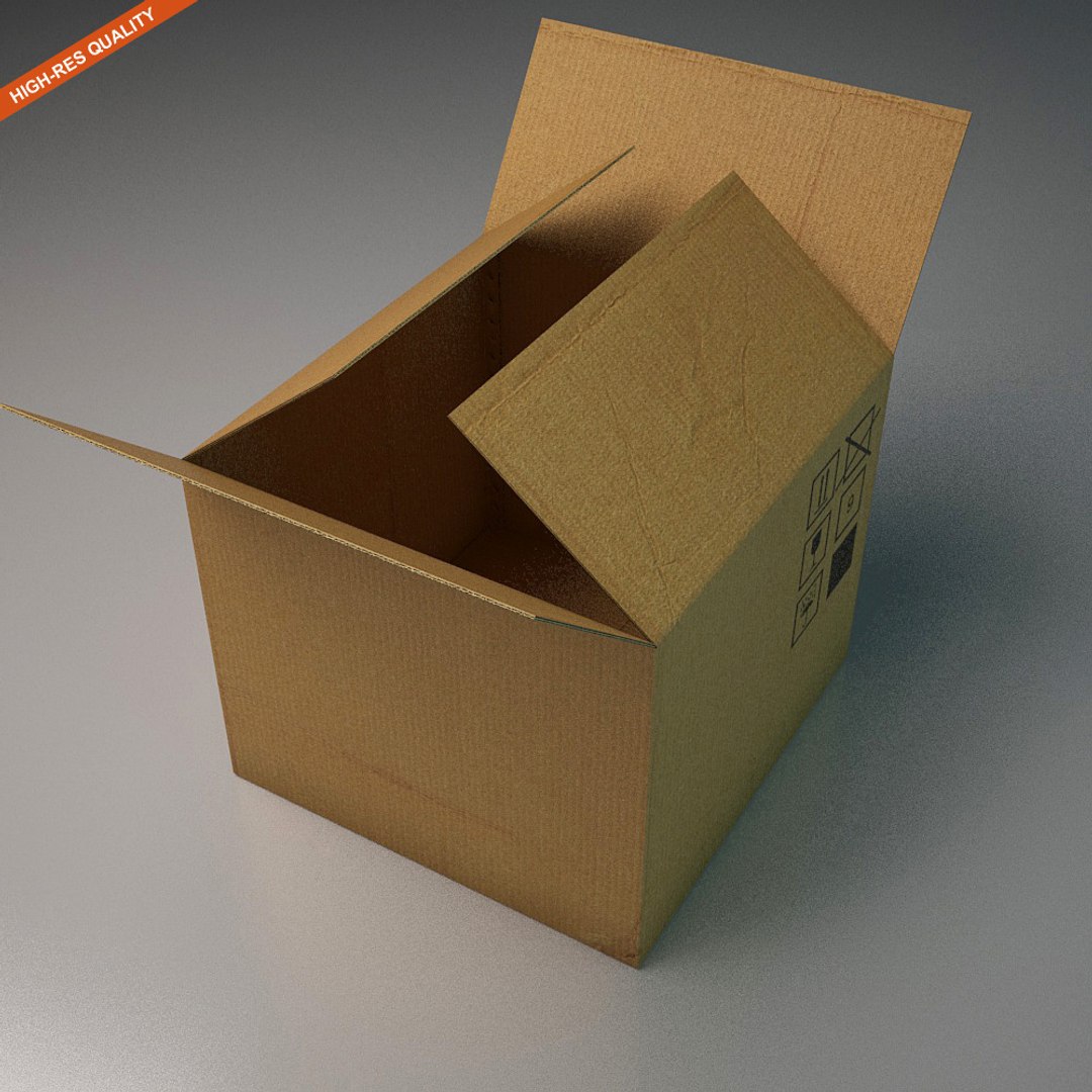 3d Model Cardboard Boxes