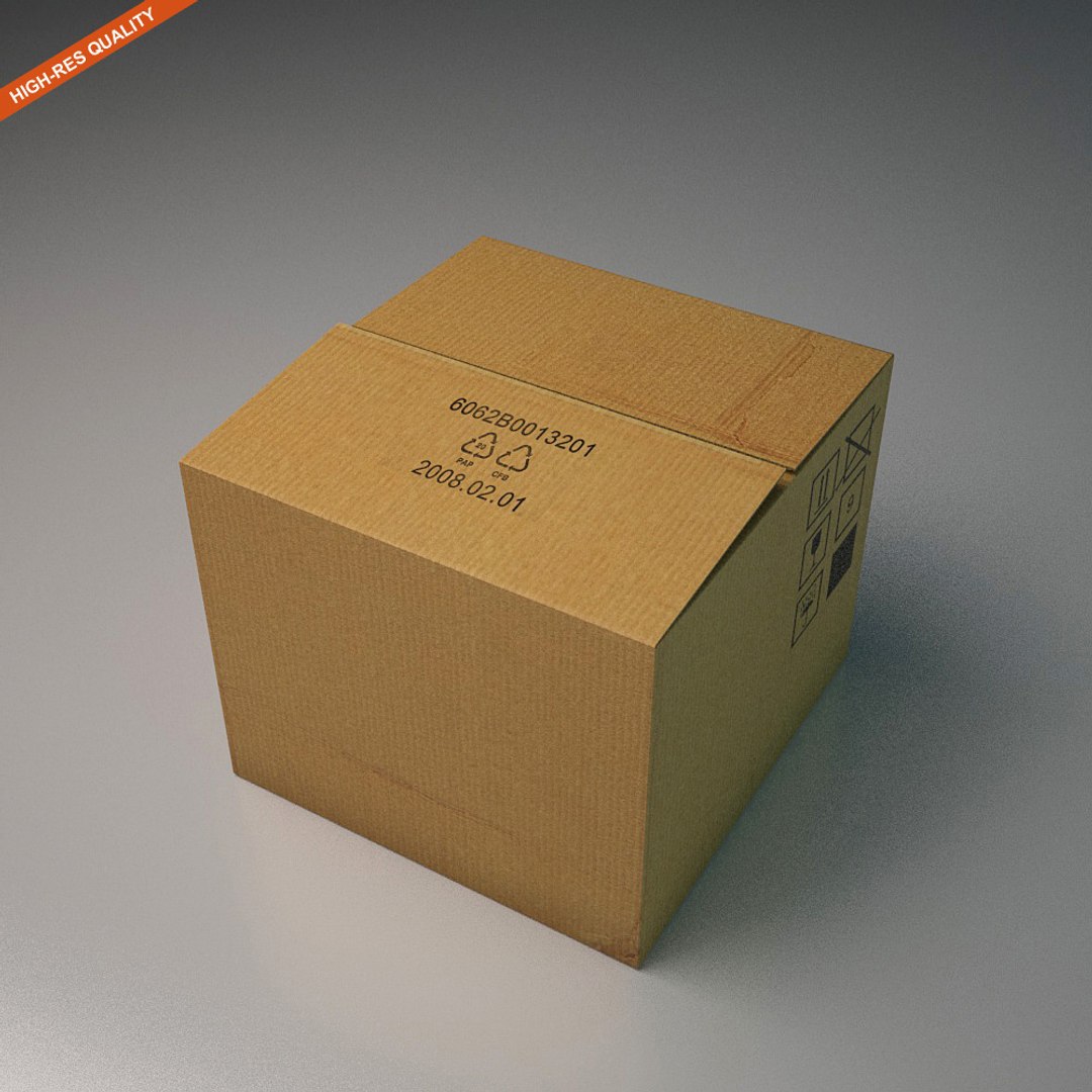 3d Model Cardboard Boxes