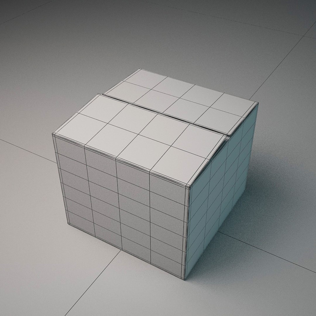 3d Model Cardboard Boxes