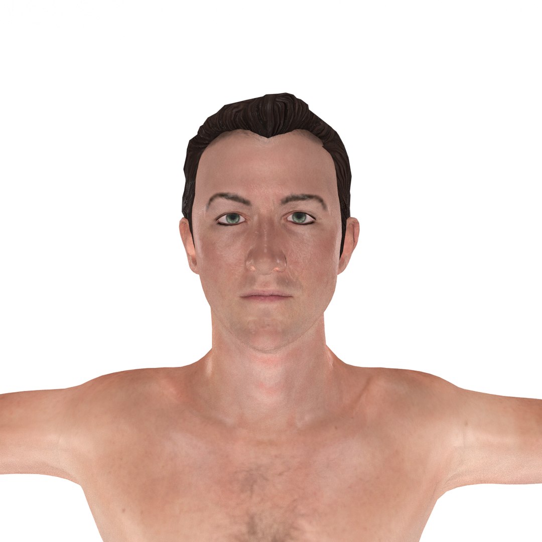 Robert Male - Rigged 3d 3ds