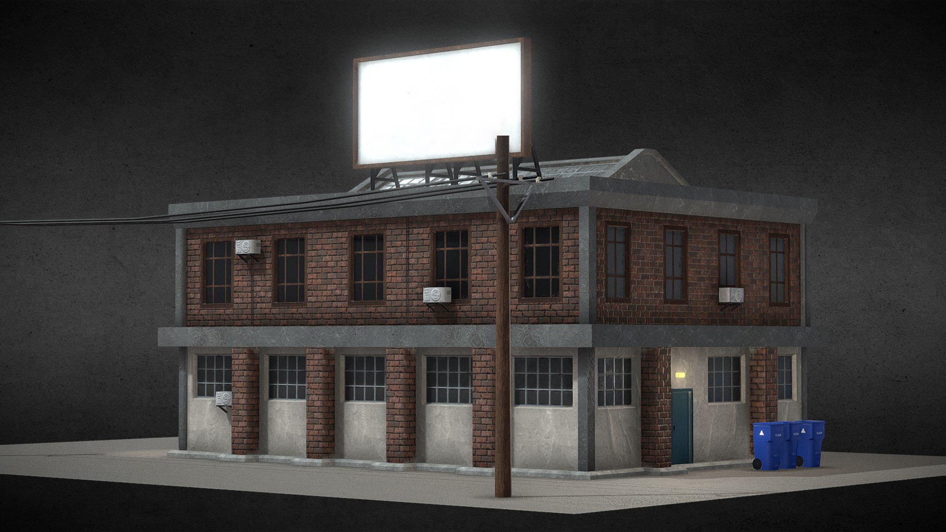 Factory Building PBR 3D Model - TurboSquid 2145053