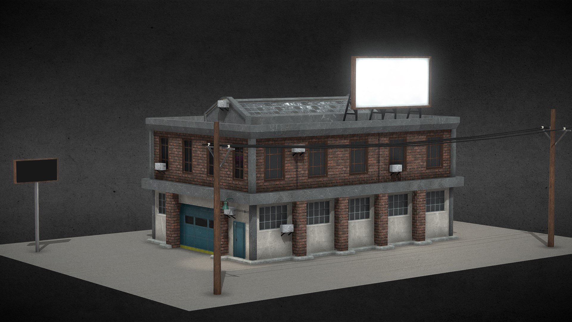 Factory Building PBR 3D Model - TurboSquid 2145053