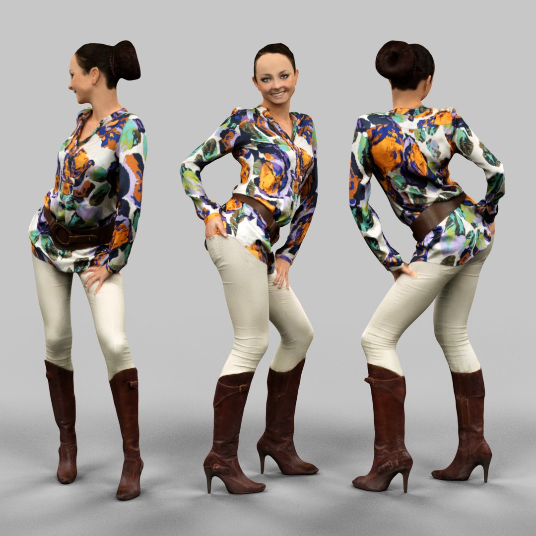 3d Model Woman Sexy Pose