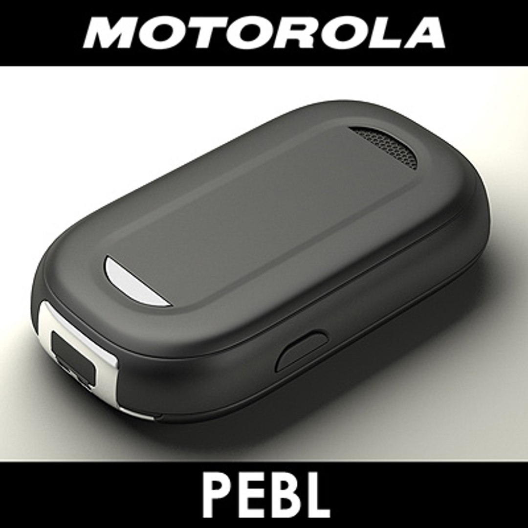 3d model motorola u6 pebl cell phone