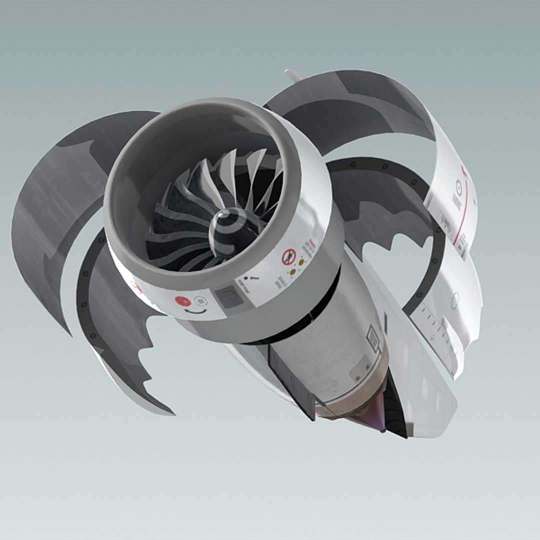Genx-2b Jet Engine Lite 3d Max