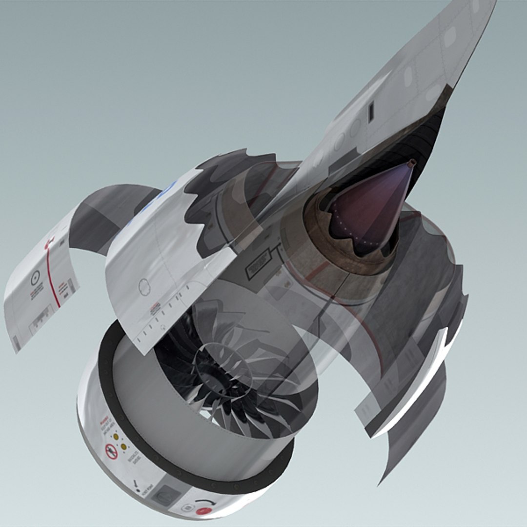 Genx-2b Jet Engine Lite 3d Max