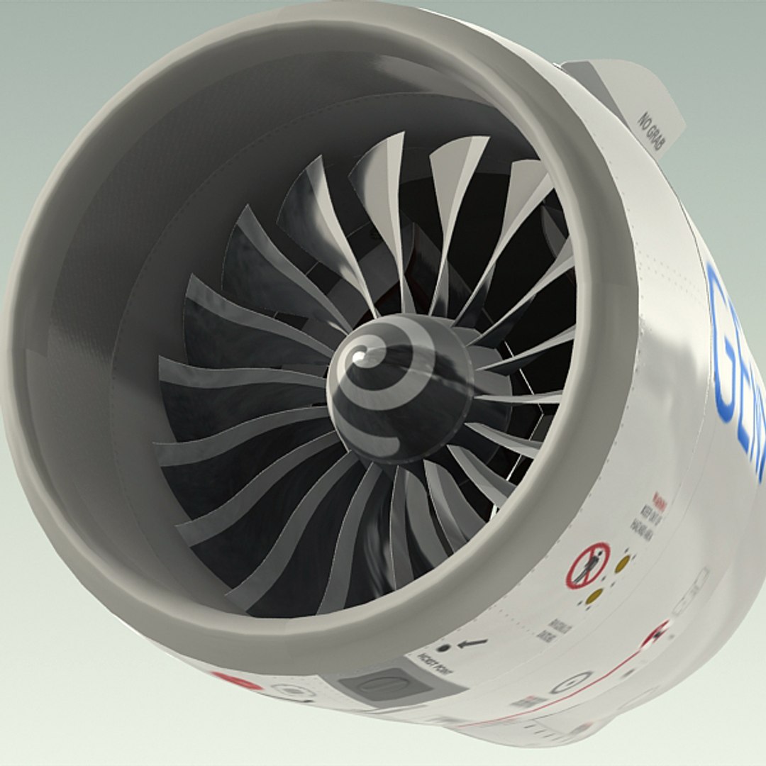 Genx-2b Jet Engine Lite 3d Max