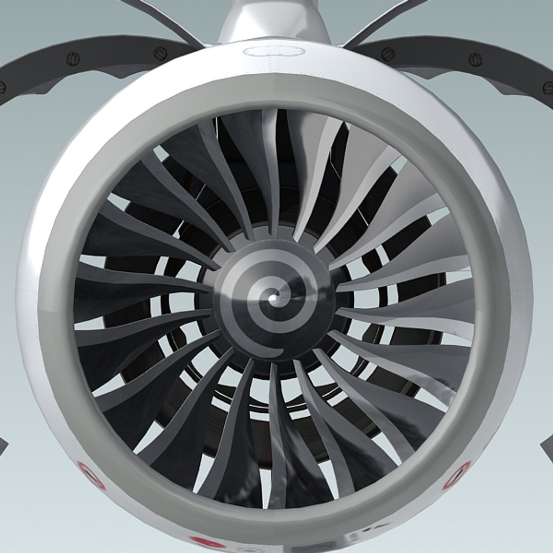 Genx-2b Jet Engine Lite 3d Max