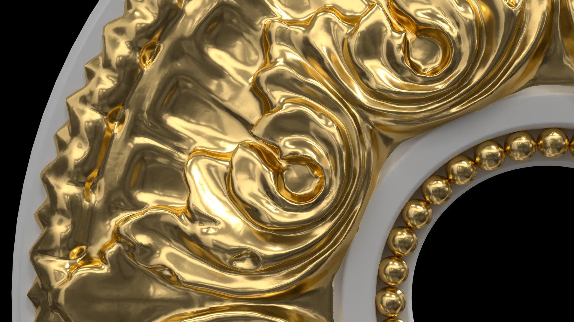 Ceiling Sockets Gypsum Plaster DR52 Model - TurboSquid 2031553