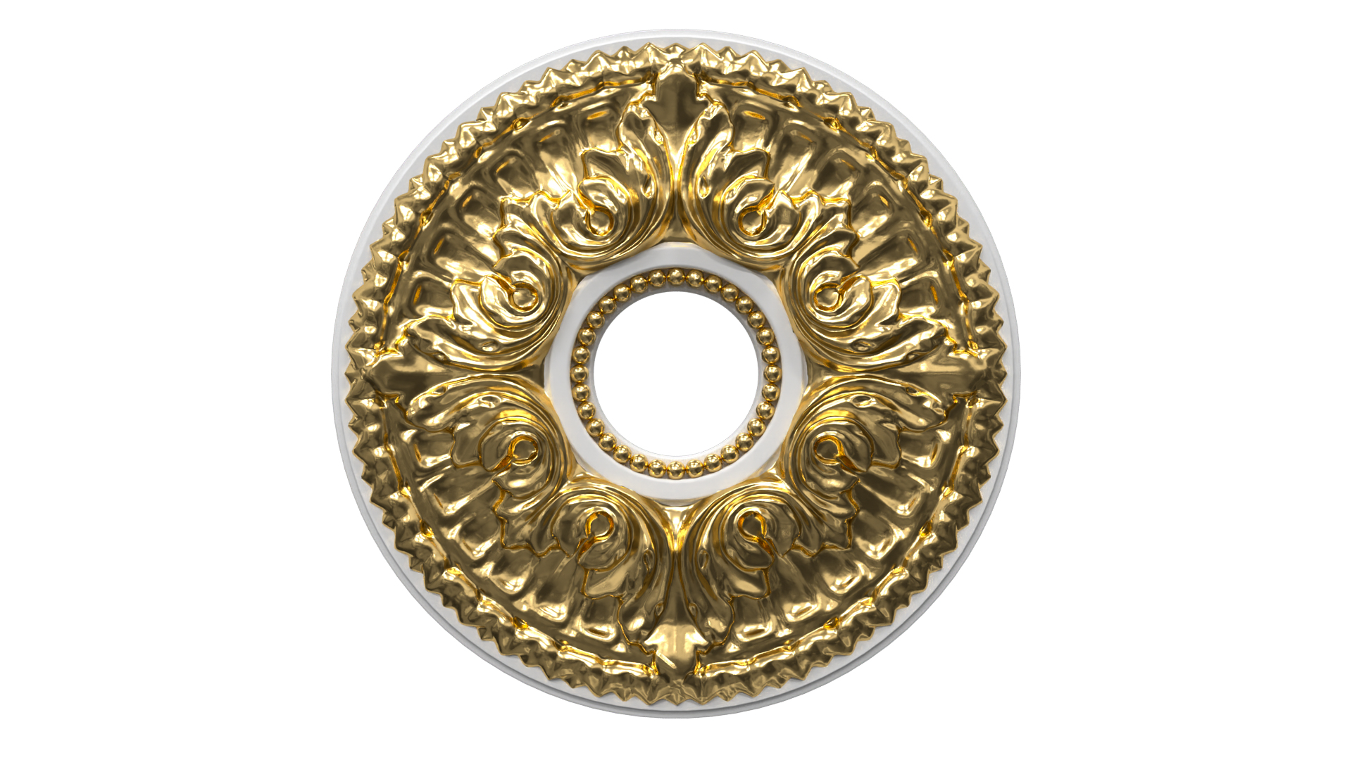 Ceiling Sockets Gypsum Plaster DR52 Model - TurboSquid 2031553