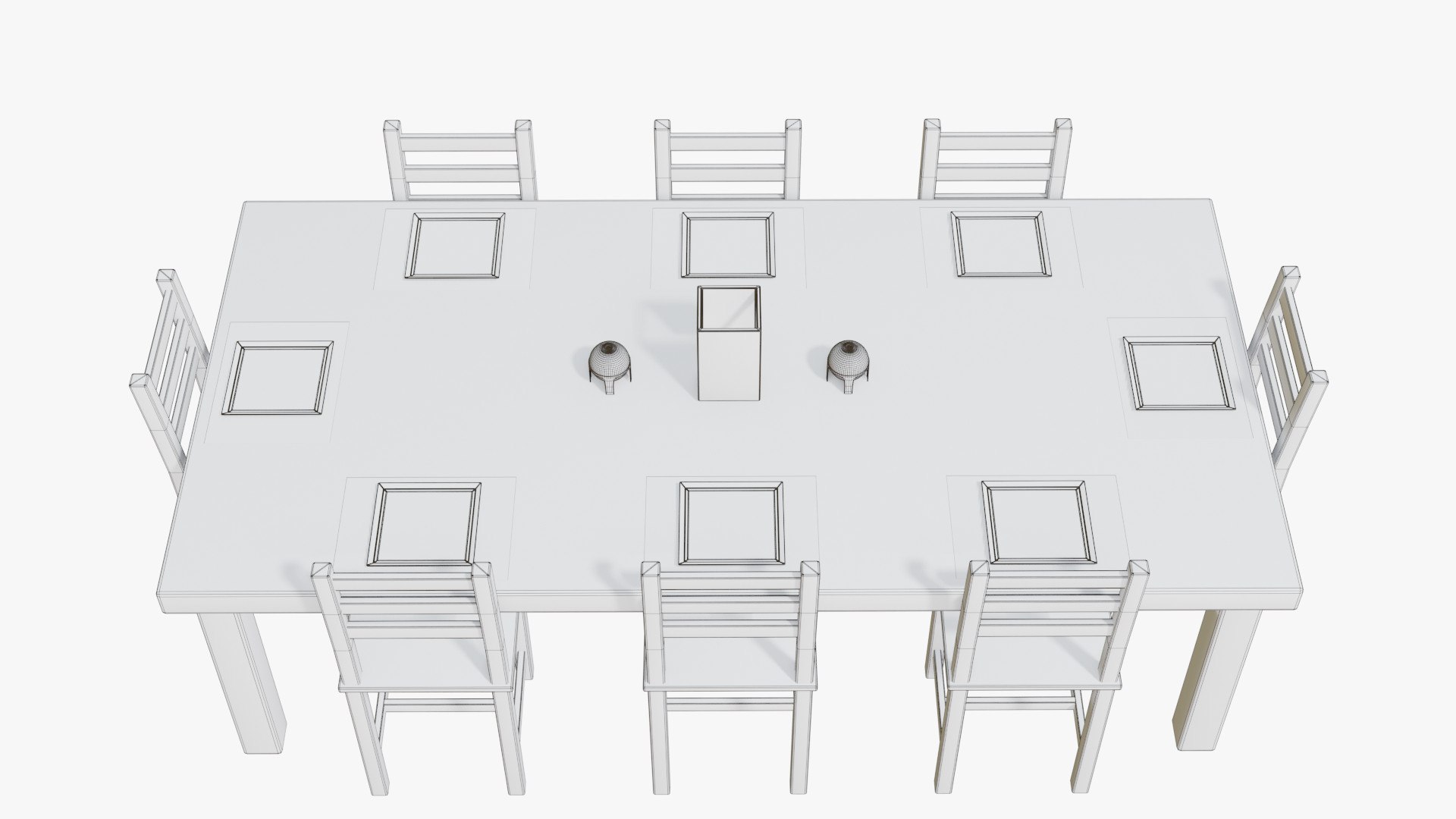 Table chairs model - TurboSquid 1473961
