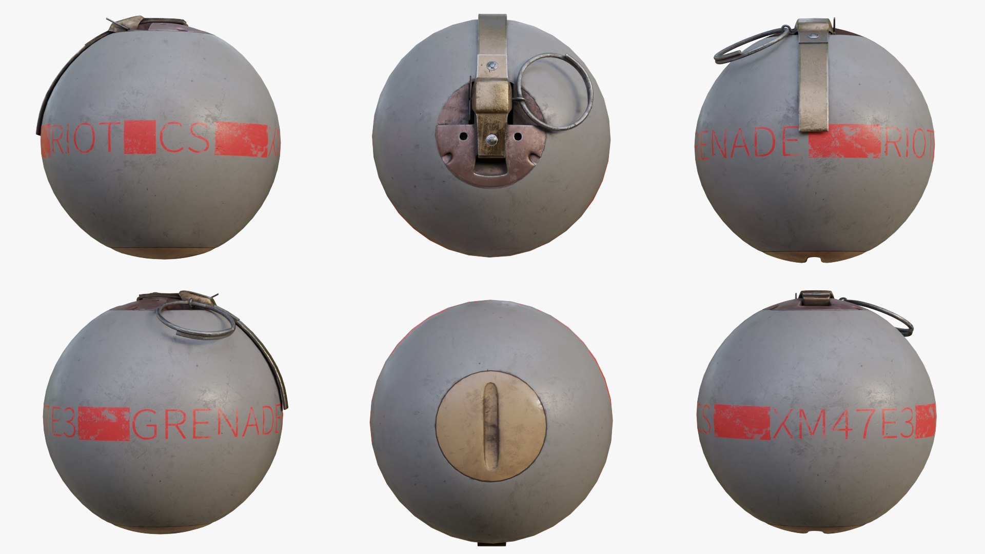 XM47 Riot Control Grenade 3D - TurboSquid 2244582