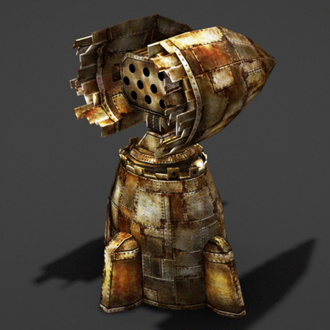 3d Missile Turret Model