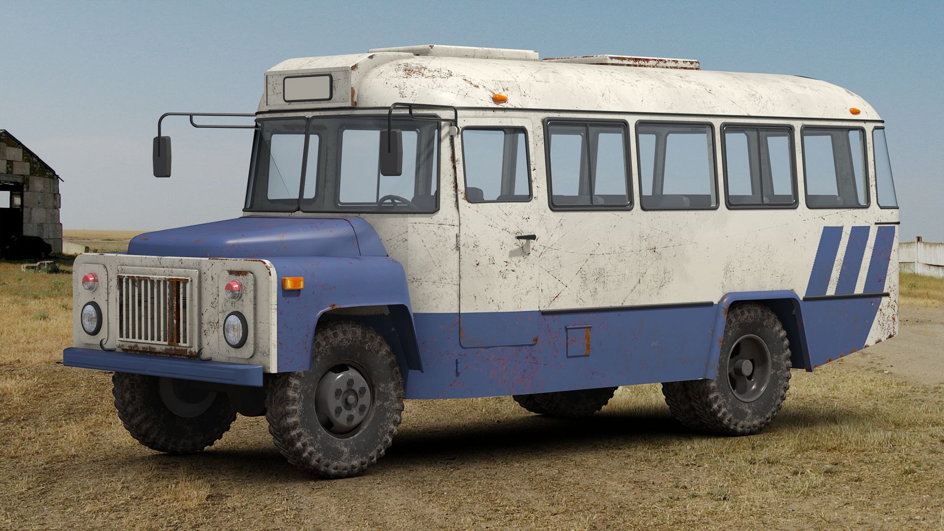 3D KAVZ 3270 Russian Bus - TurboSquid 2097388