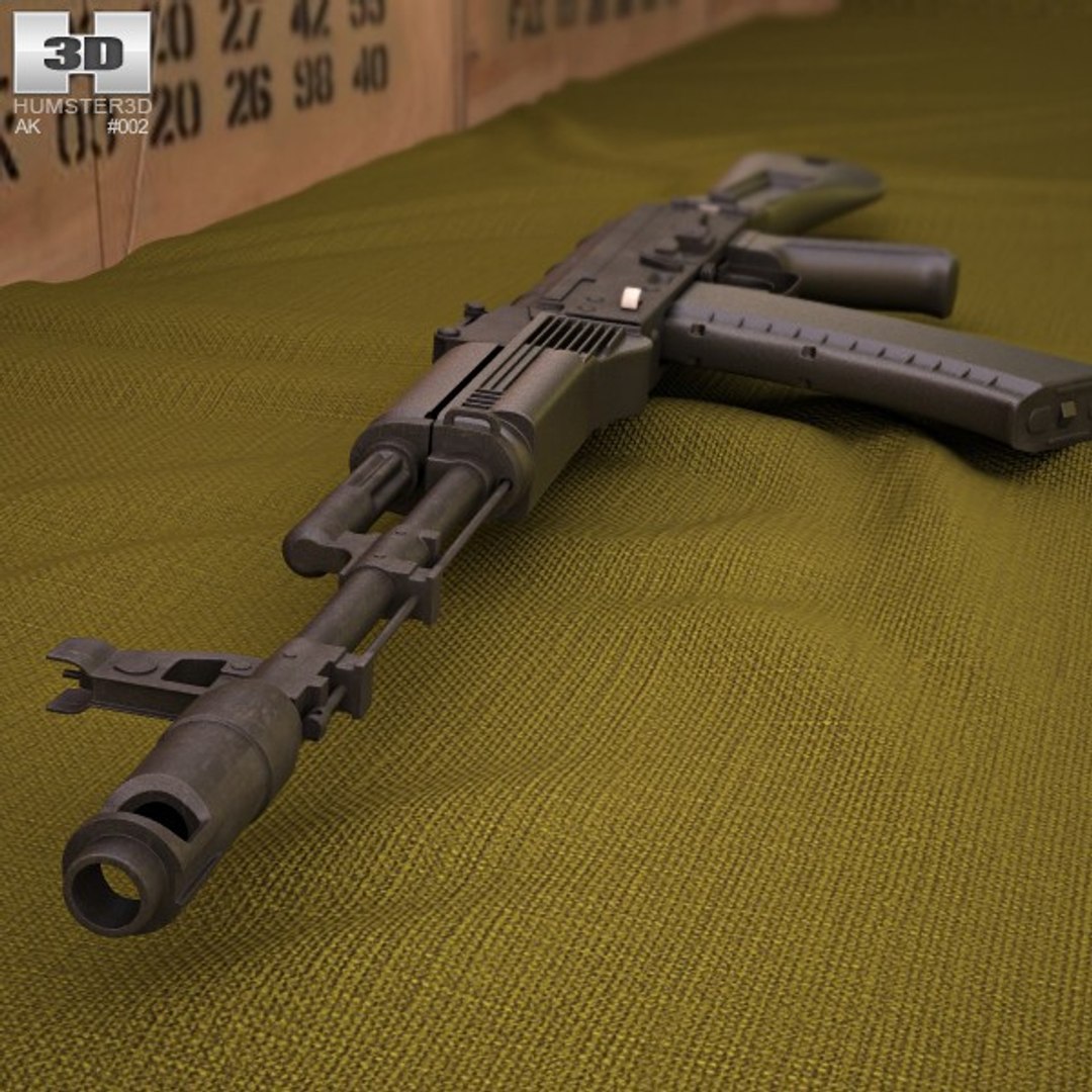 Ak Ak-74m C4d
