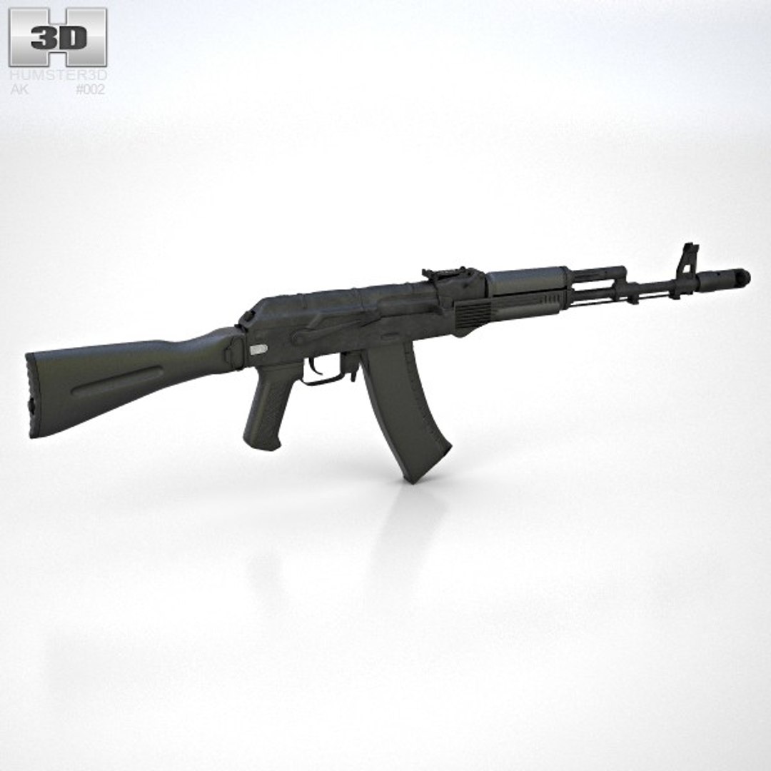 Ak Ak-74m C4d