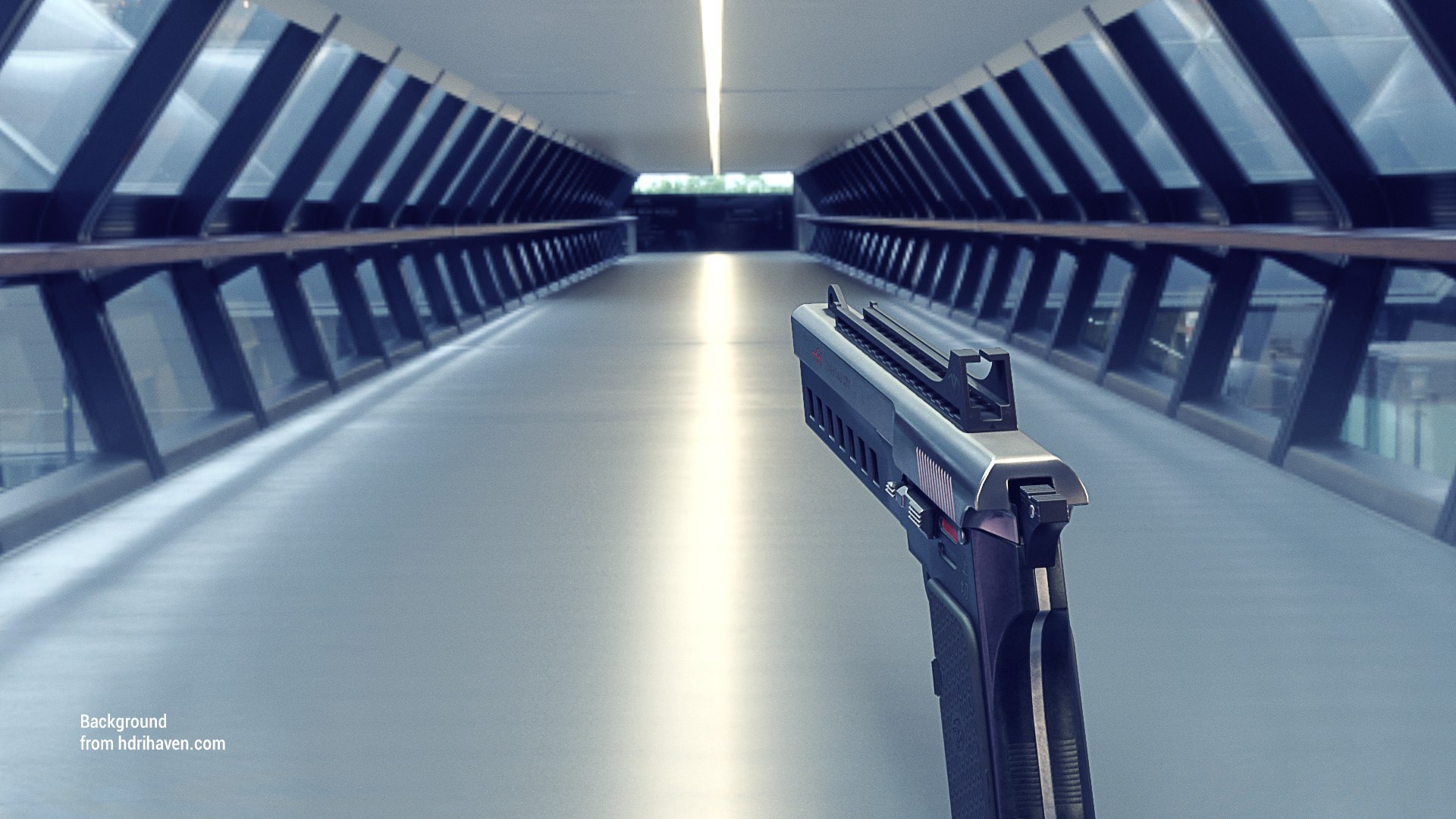 3D model fictional pistol cyberpunk - TurboSquid 1557325