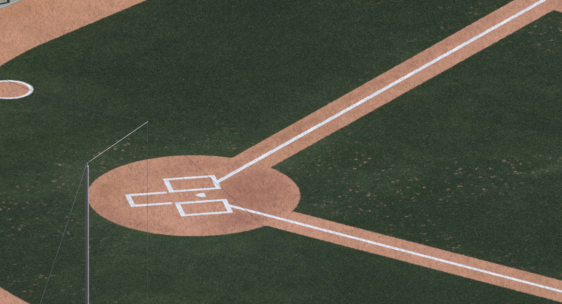 Baseball Field - Brick Wall 3D - TurboSquid 1614385