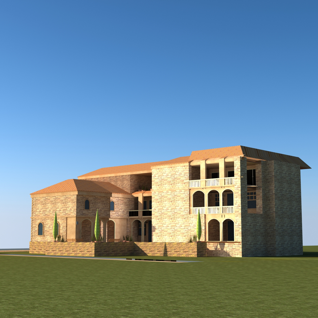 3d Model Of House Architectural Building