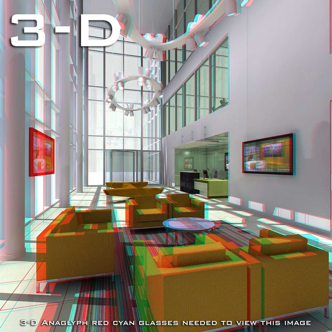 3d Model Office Reception