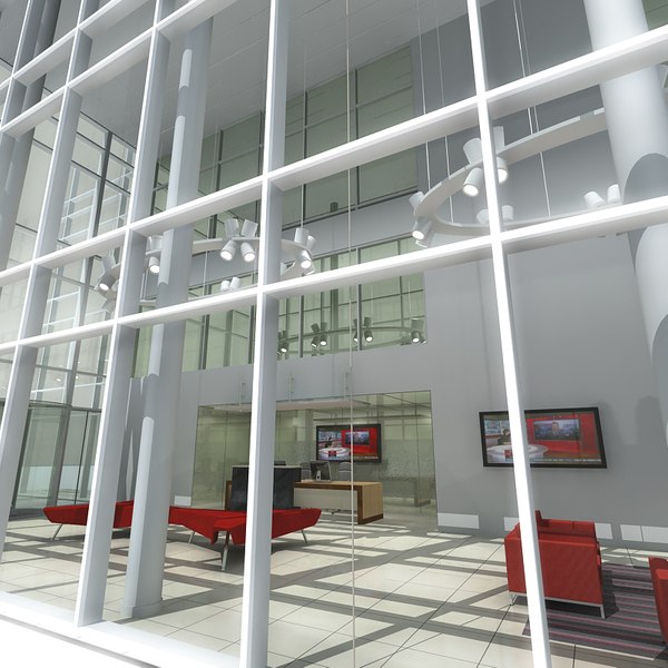 3d model office reception