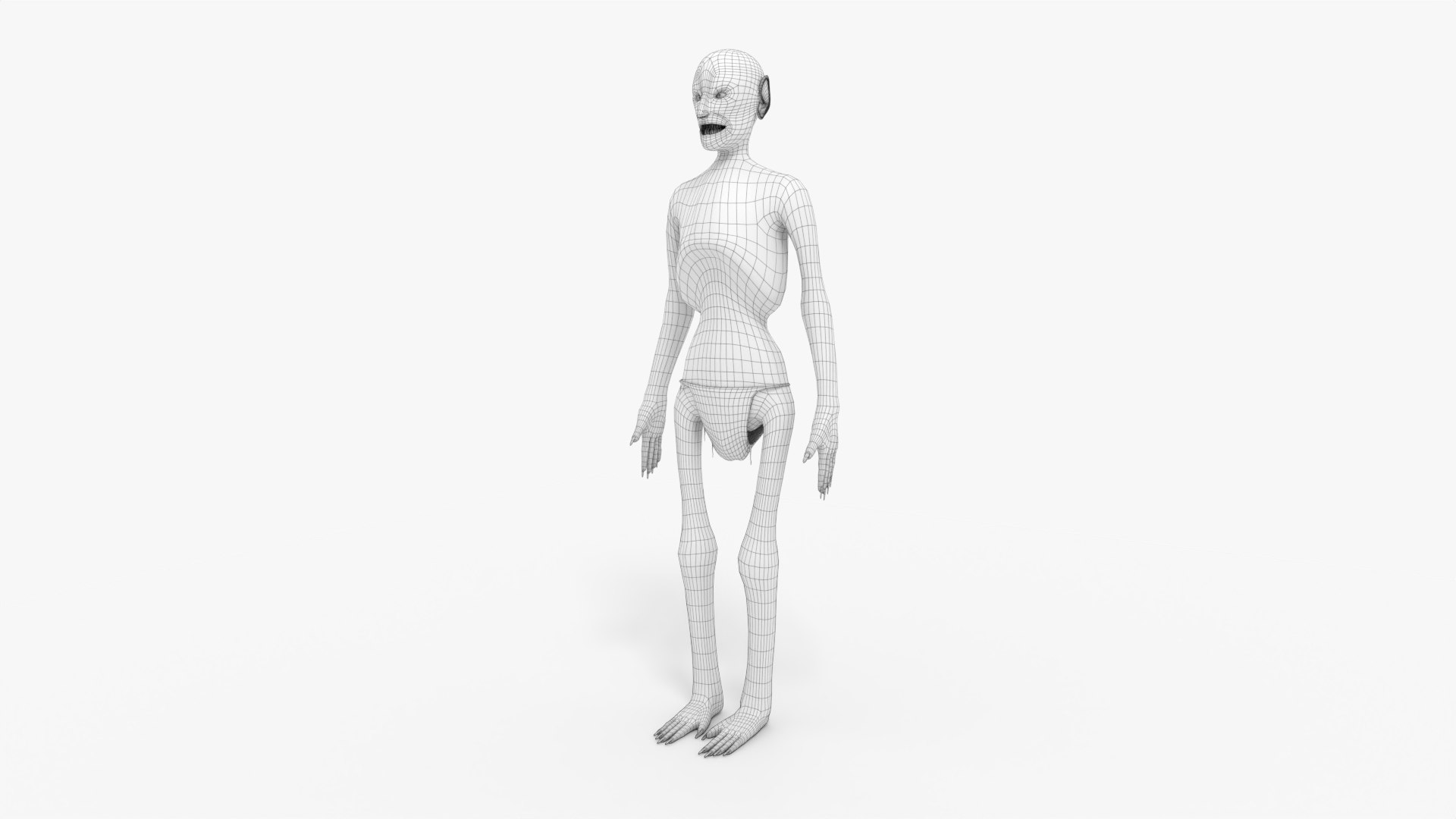Humanoid Horror Creature 3D Model - TurboSquid 1997008