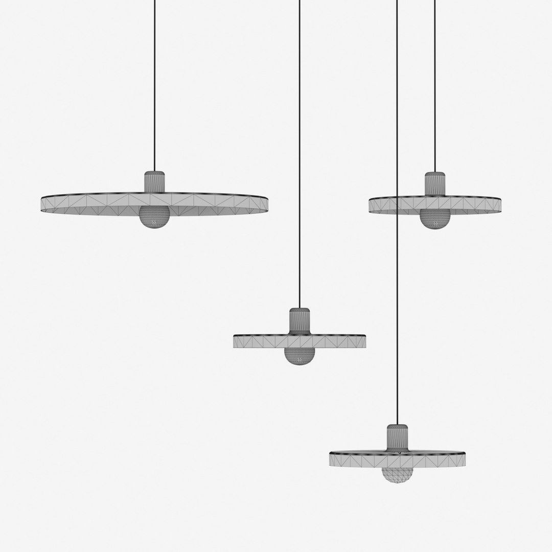 3D disk ceiling light model - TurboSquid 1291792