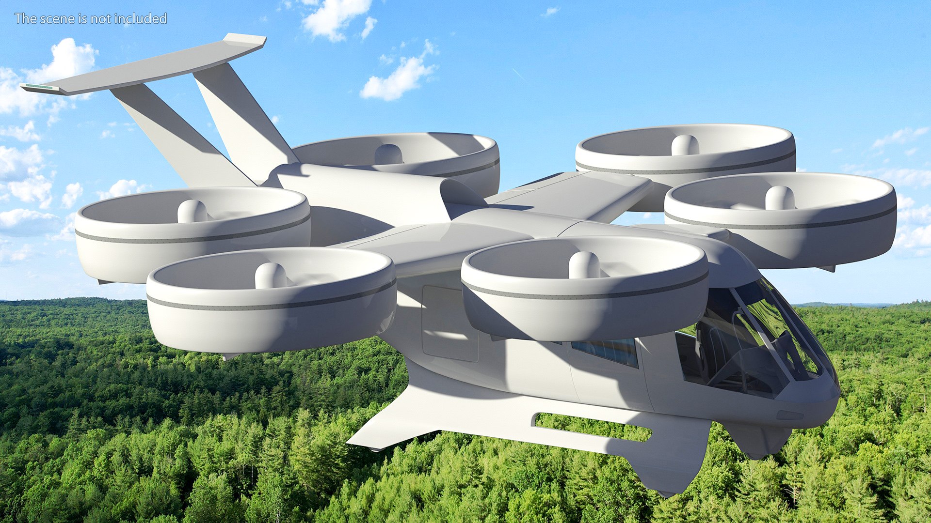 Modern Flying Taxi Simple Interior 3D model - TurboSquid 2170083