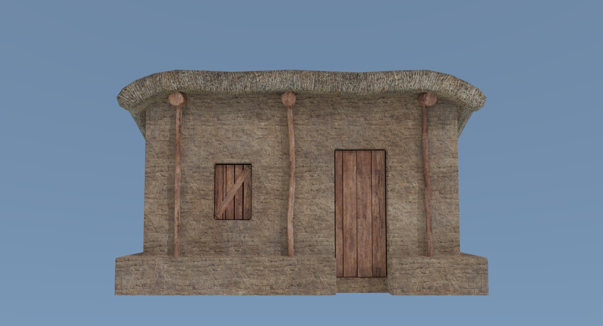Mud huts 1 3D - TurboSquid 1158791
