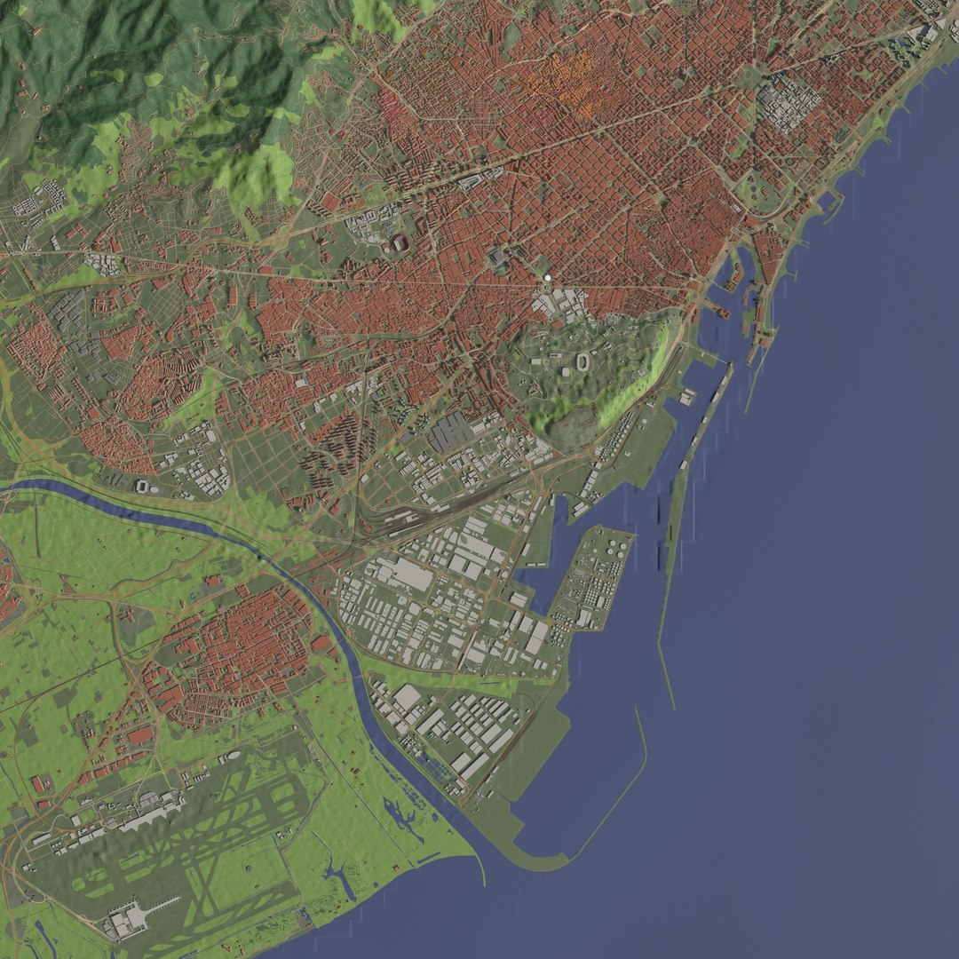 3D Barcelona Spain - City And Urban - TurboSquid 2230061