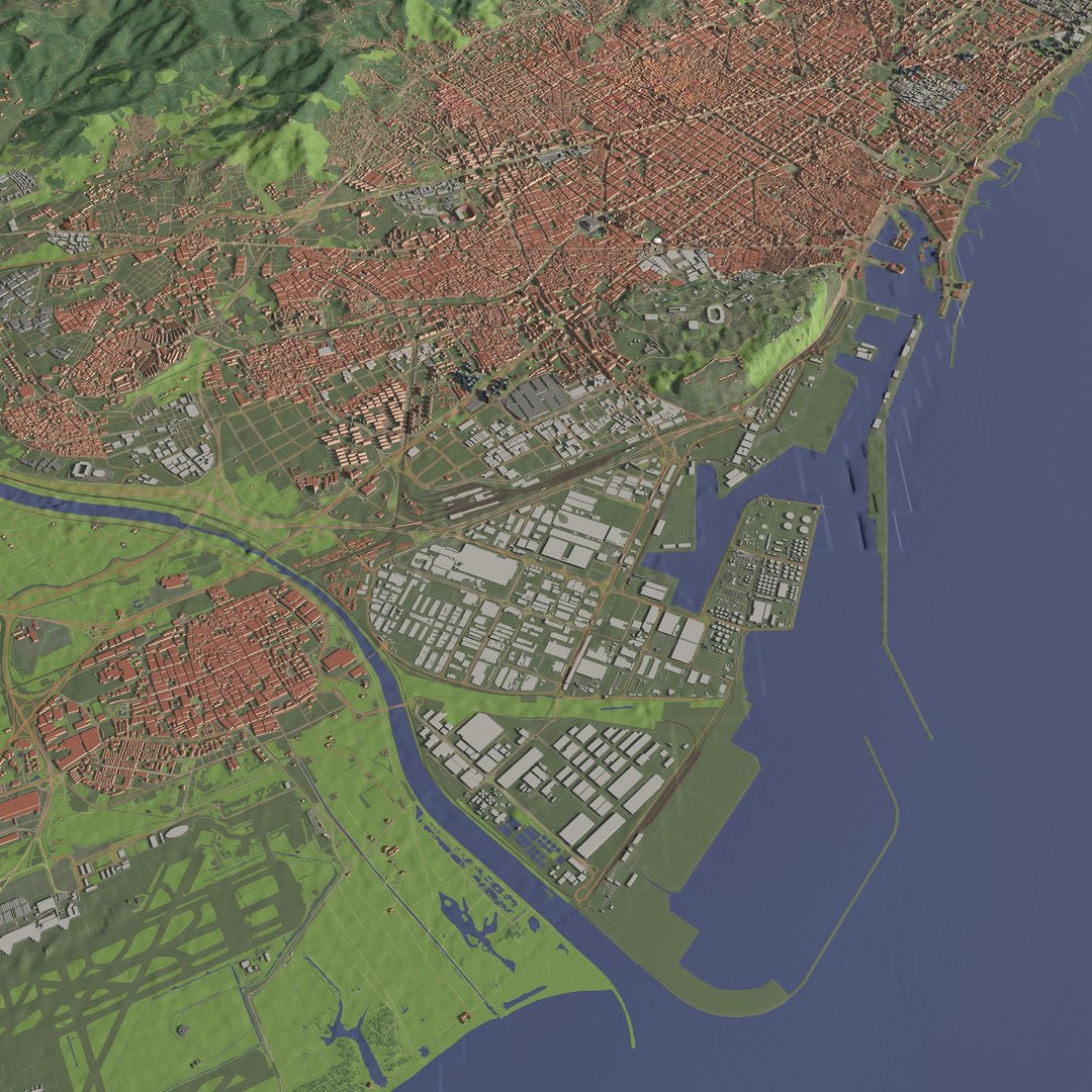 3D Barcelona Spain - City And Urban - TurboSquid 2230061