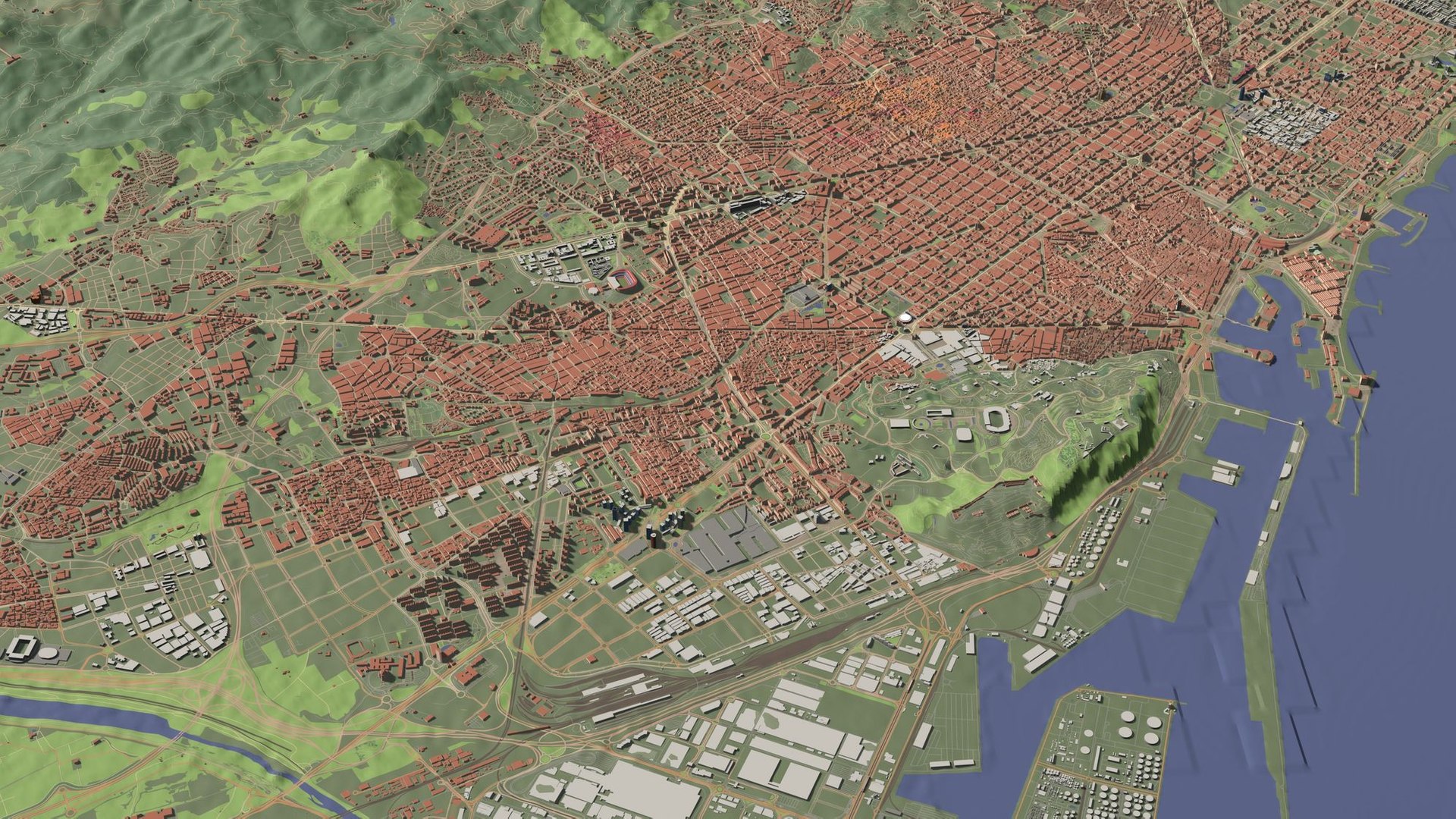 3D Barcelona Spain - City And Urban - TurboSquid 2230061