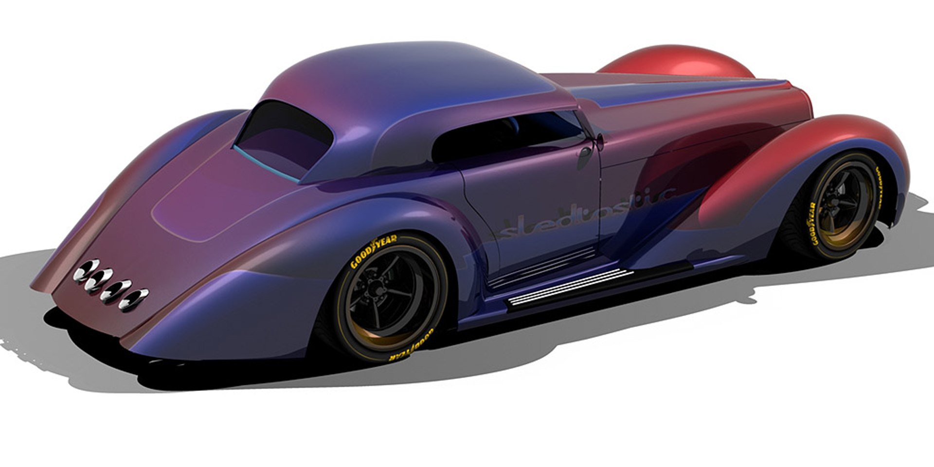 Hot Rod Cars 3d Model