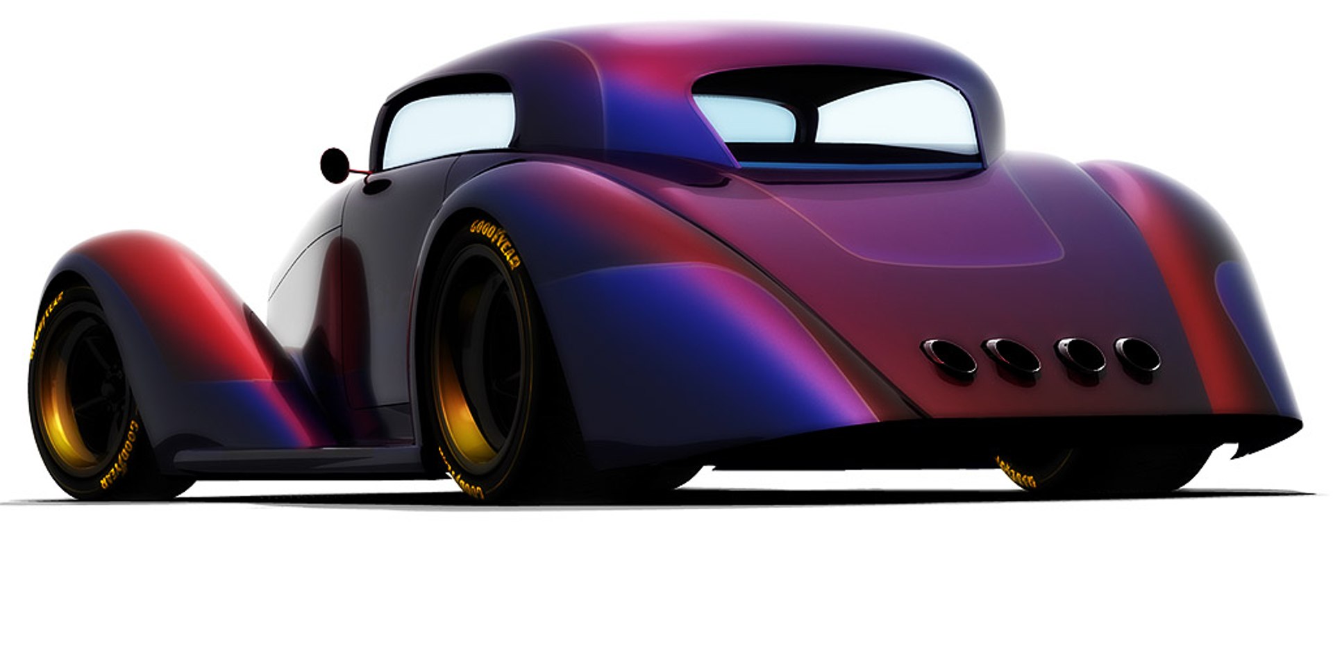 Hot Rod Cars 3d Model