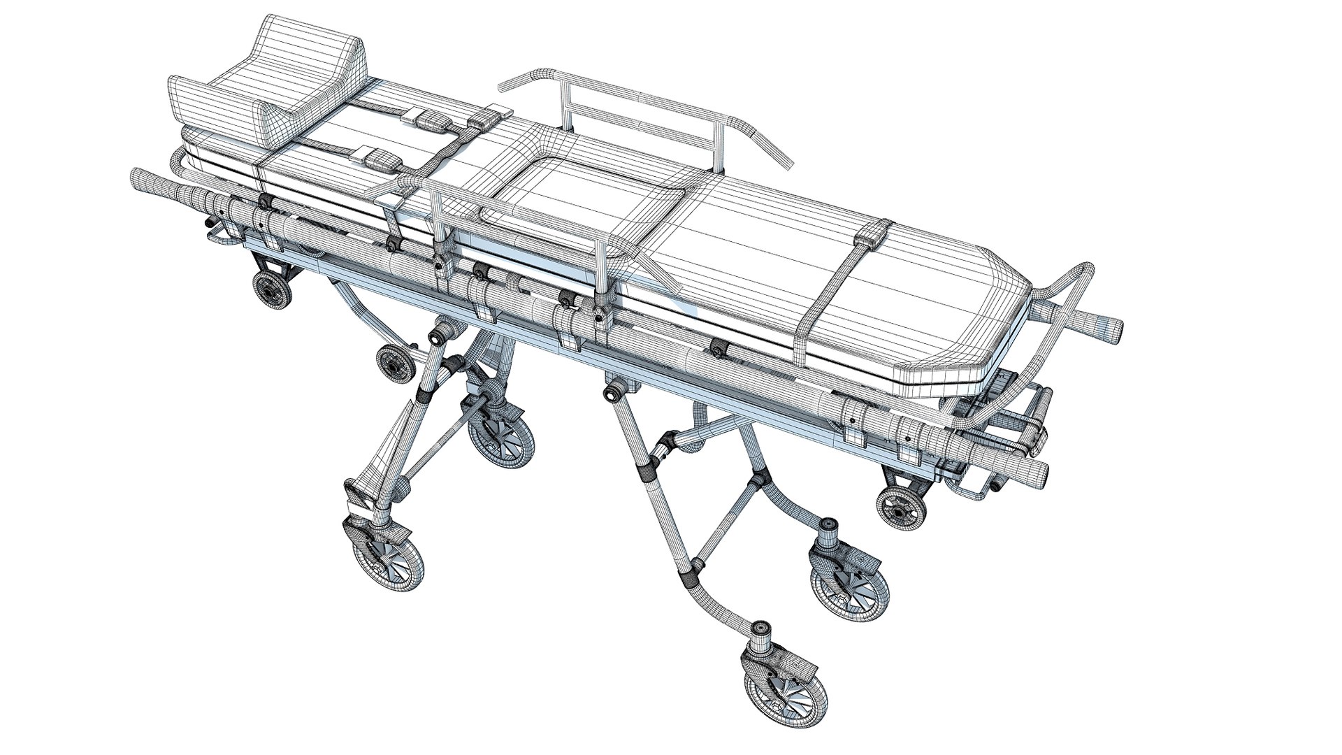 3D Ambulance Bed - TurboSquid 1687750