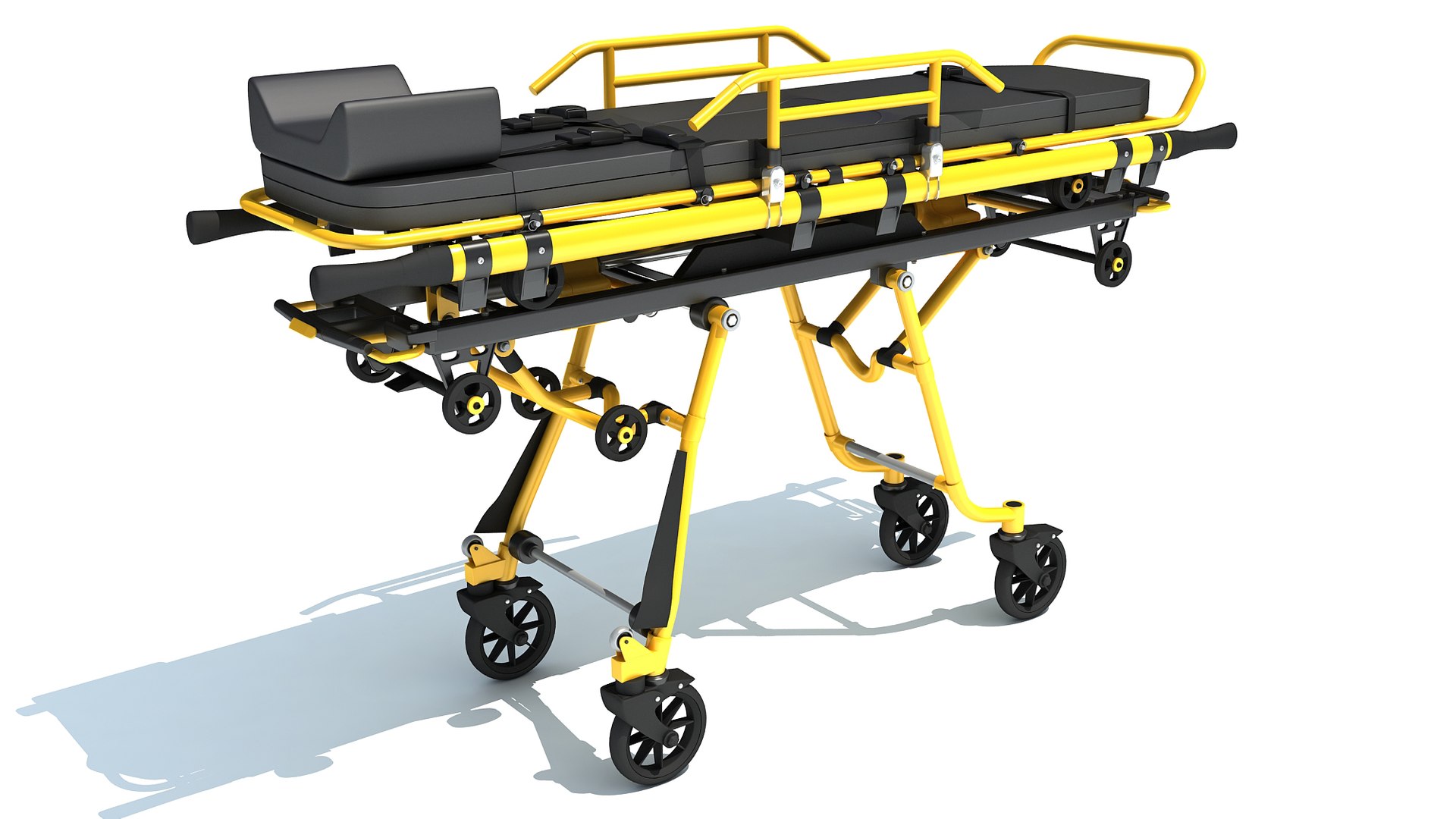 3D Ambulance Bed - TurboSquid 1687750