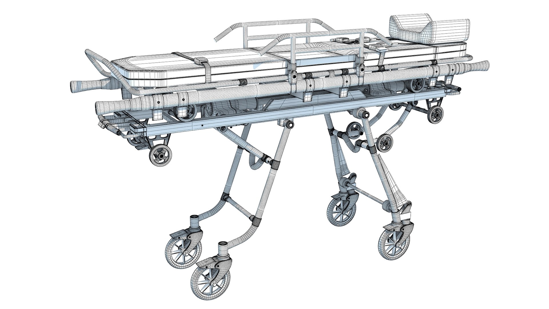 3D Ambulance Bed - TurboSquid 1687750