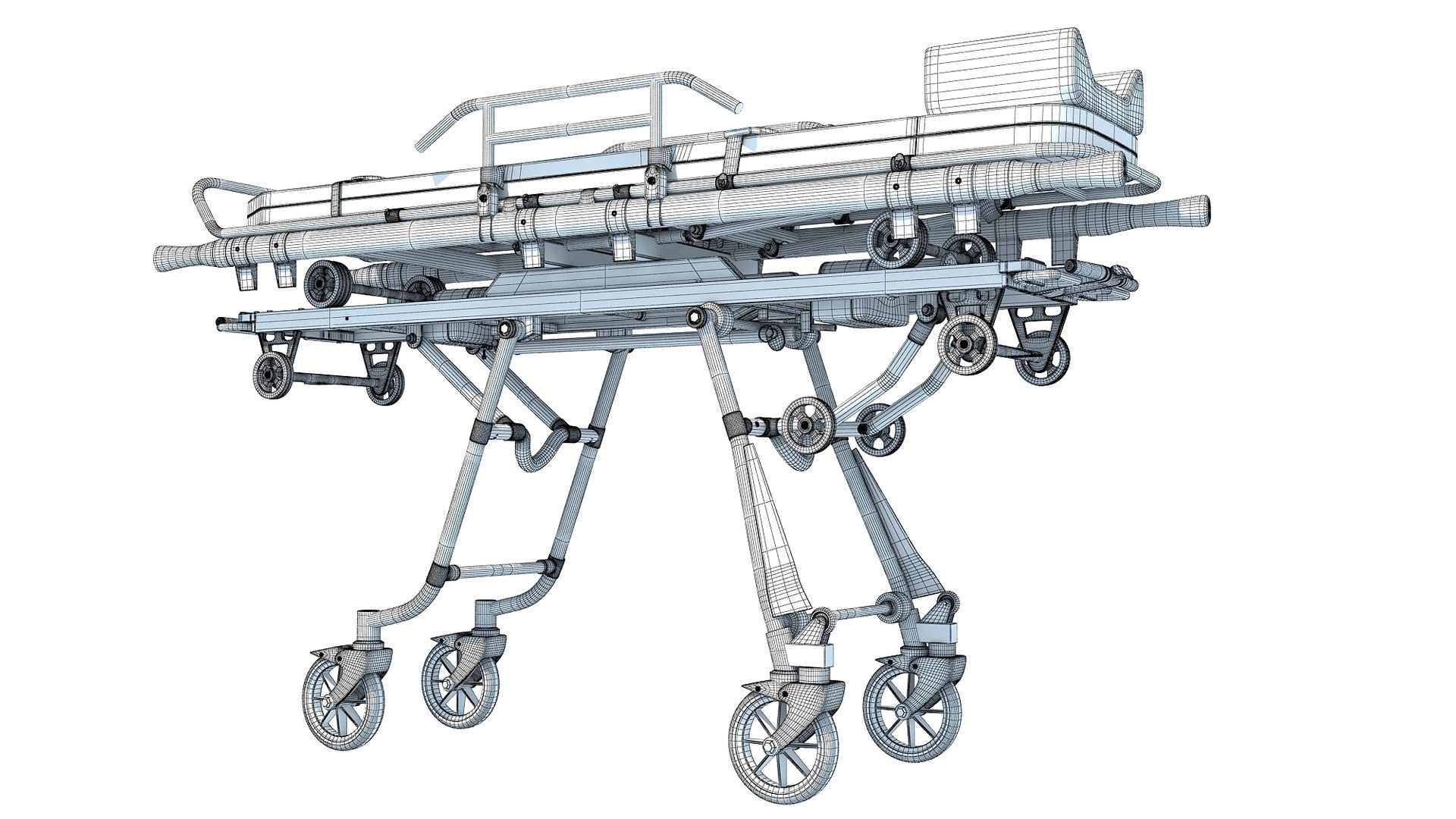 3D Ambulance Bed - TurboSquid 1687750