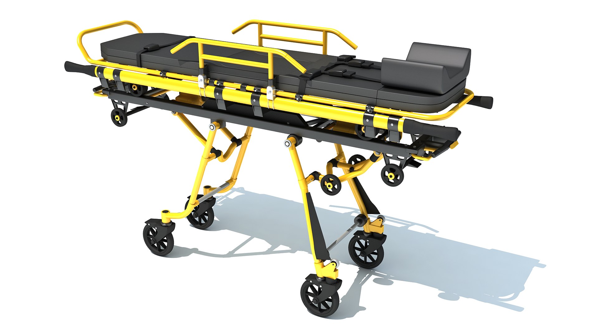 3D Ambulance Bed - TurboSquid 1687750