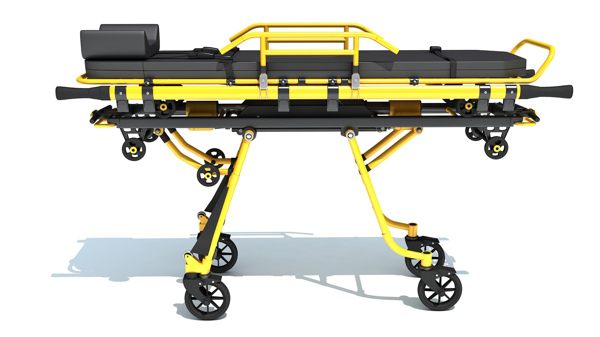 3D Ambulance Bed - TurboSquid 1687750