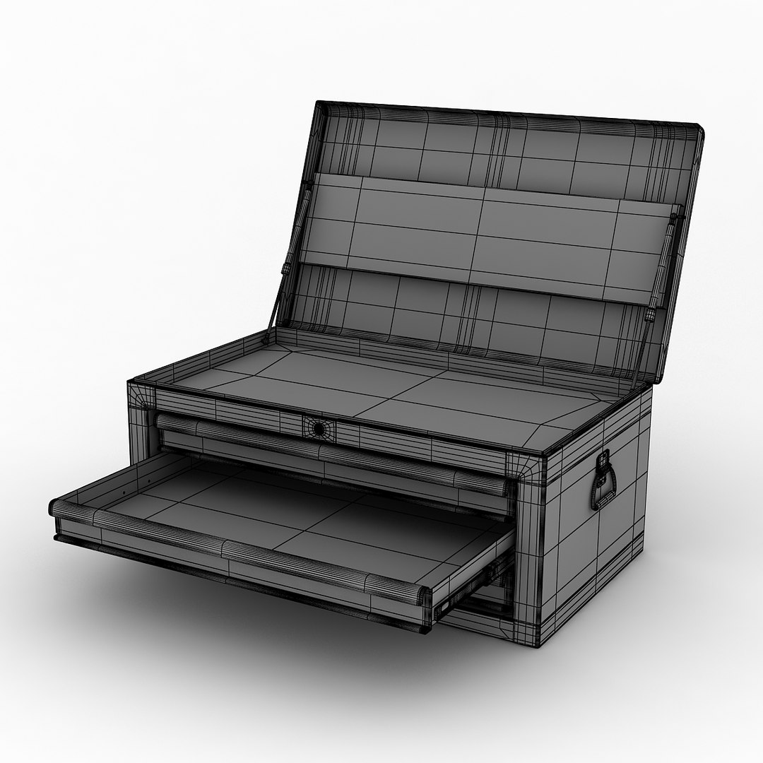 3d Tools Trolley Box Model