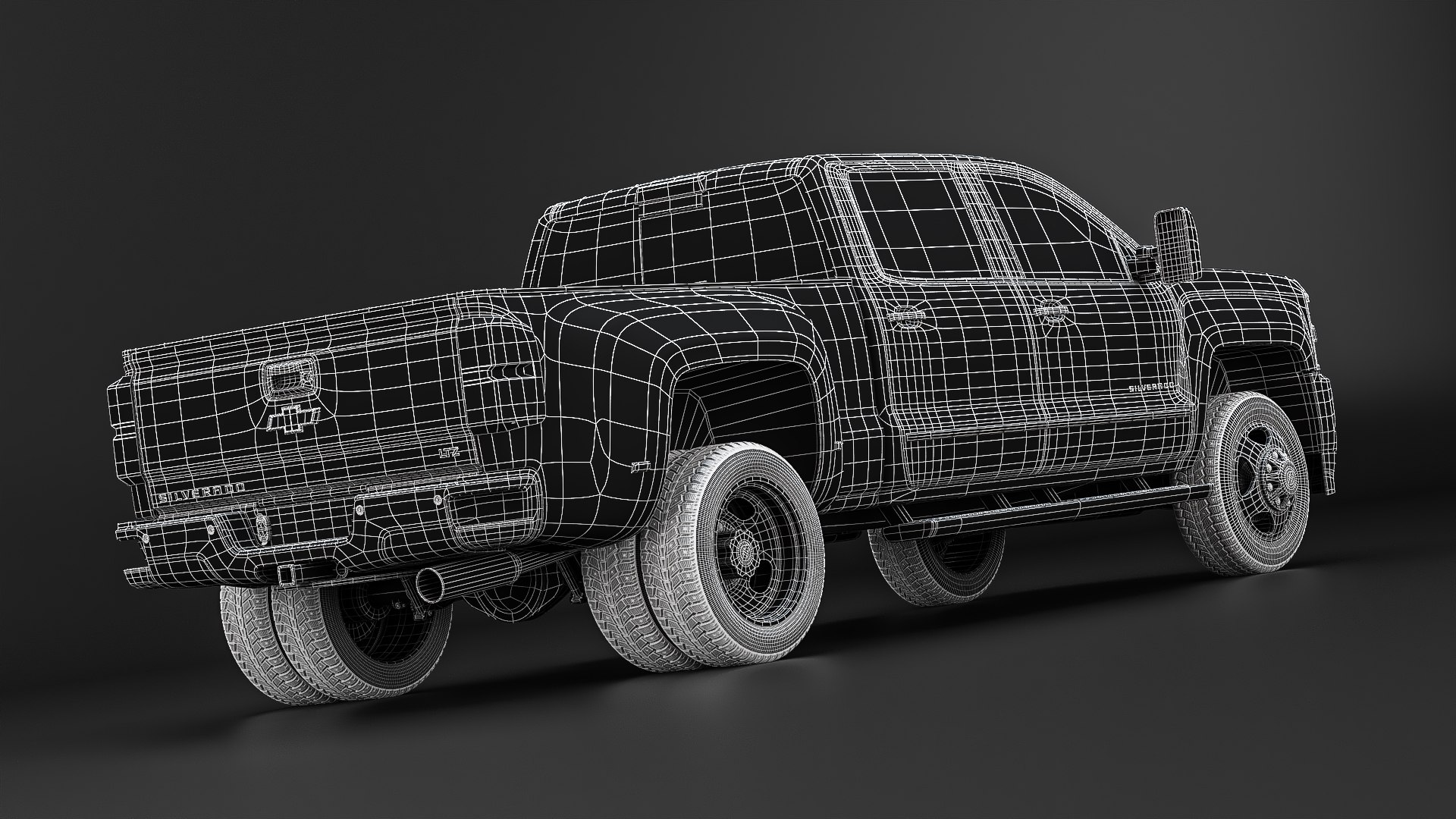 Chevrolet Silverado 3D Model - TurboSquid 1714377