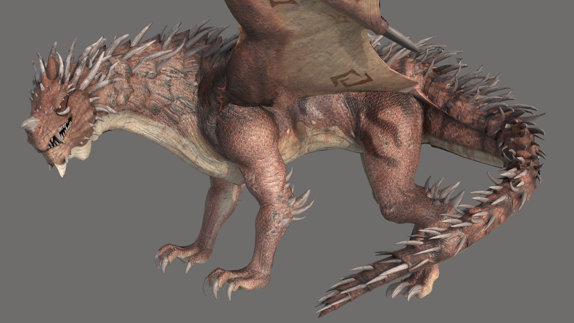 3D Dragon Rigged Model - TurboSquid 2088918