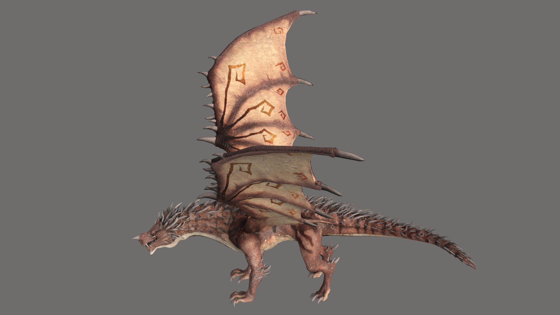 3D Dragon Rigged Model - TurboSquid 2088918
