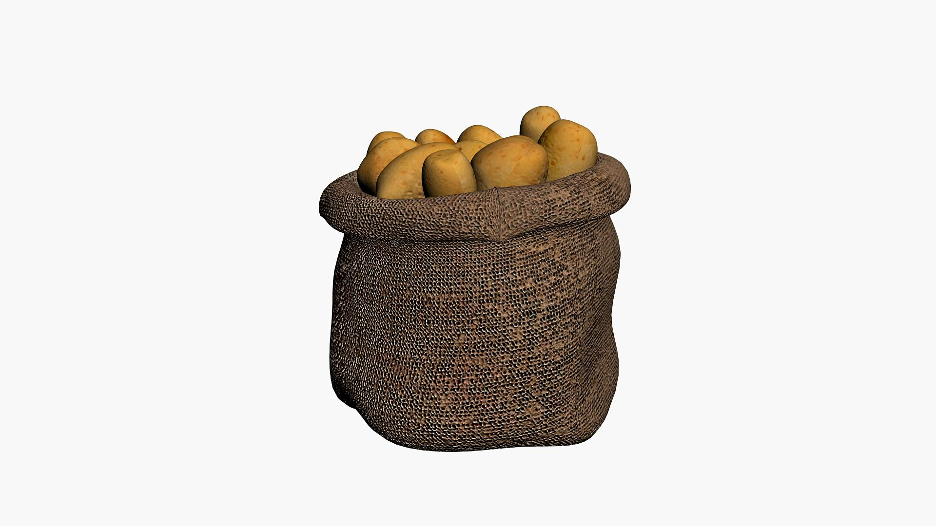 3D Potatoes Sack - TurboSquid 2228867