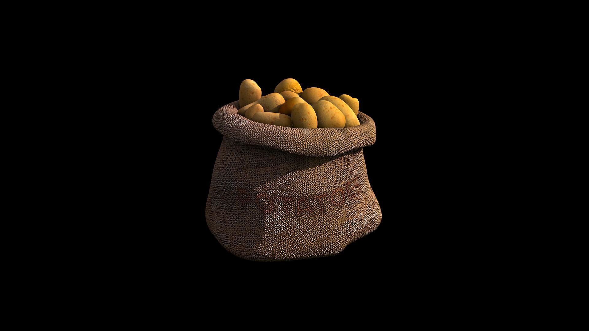 3D Potatoes Sack - TurboSquid 2228867