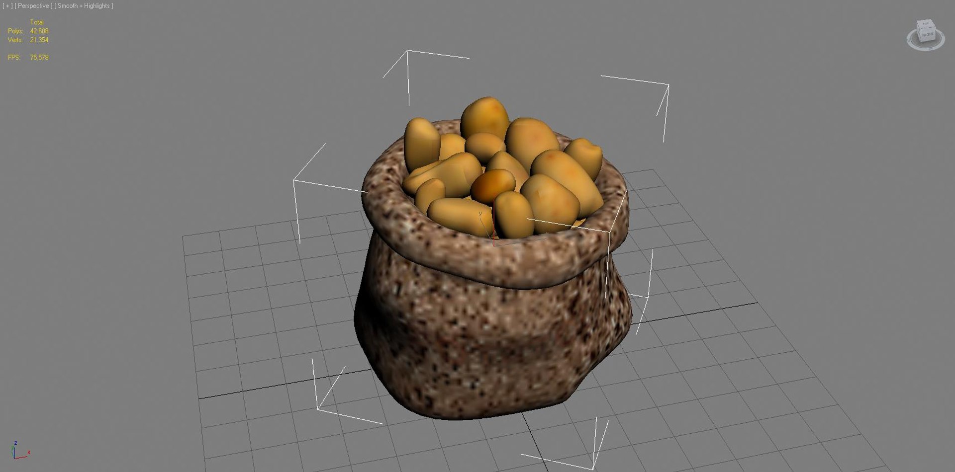 3D Potatoes Sack - TurboSquid 2228867