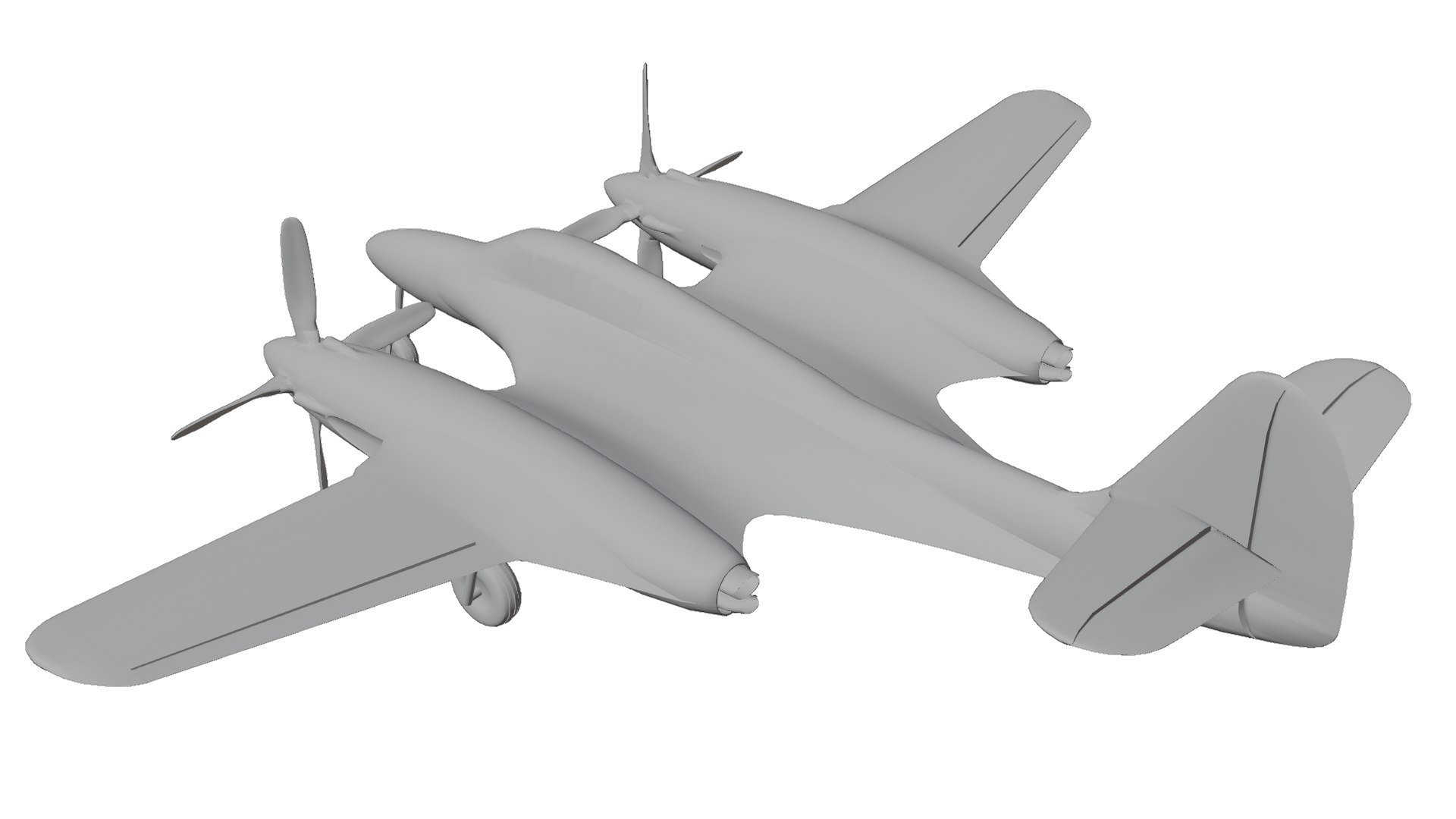 McDonnell XP-67 Bat 3D Model - TurboSquid 2326305