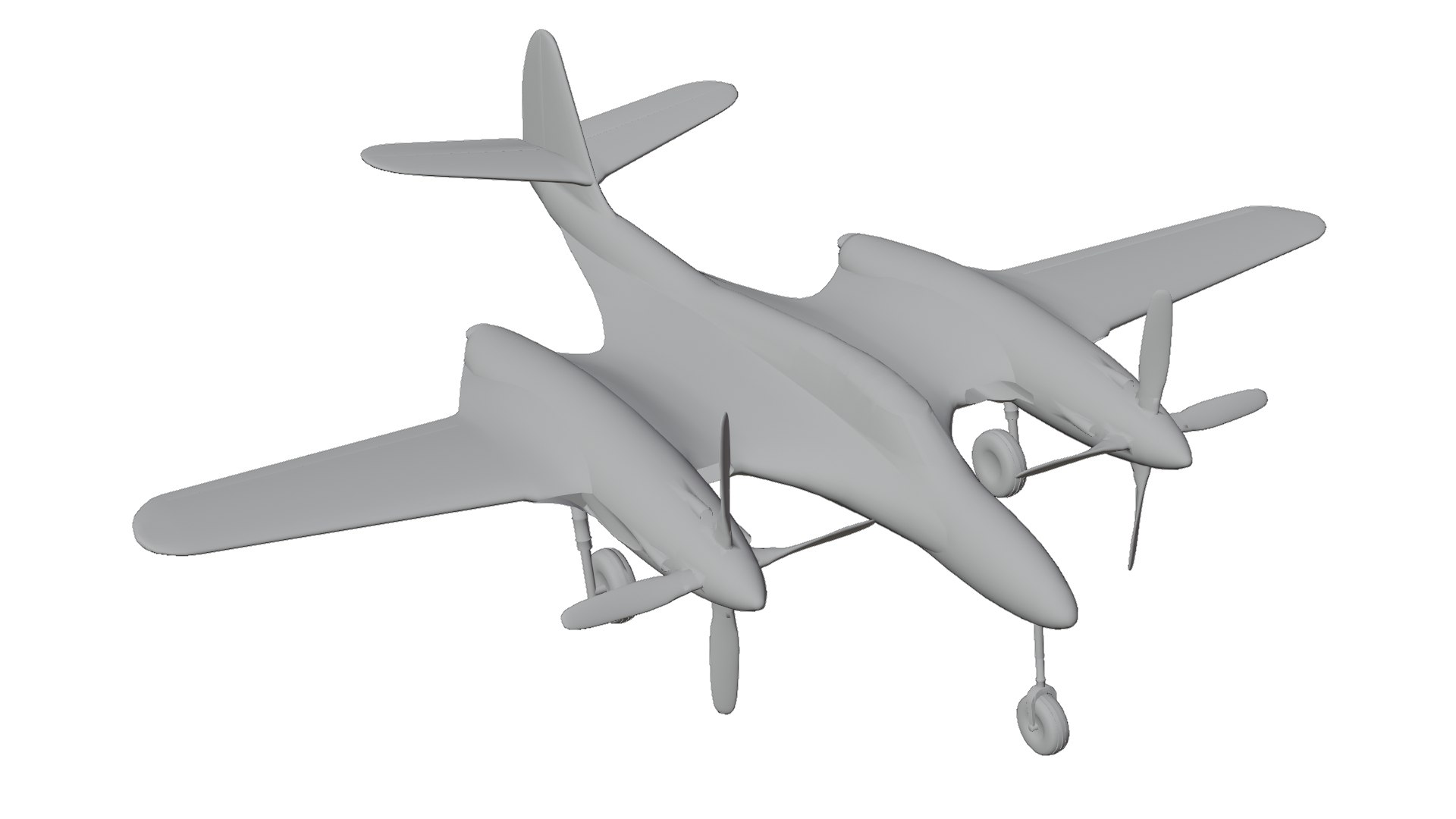 McDonnell XP-67 Bat 3D Model - TurboSquid 2326305